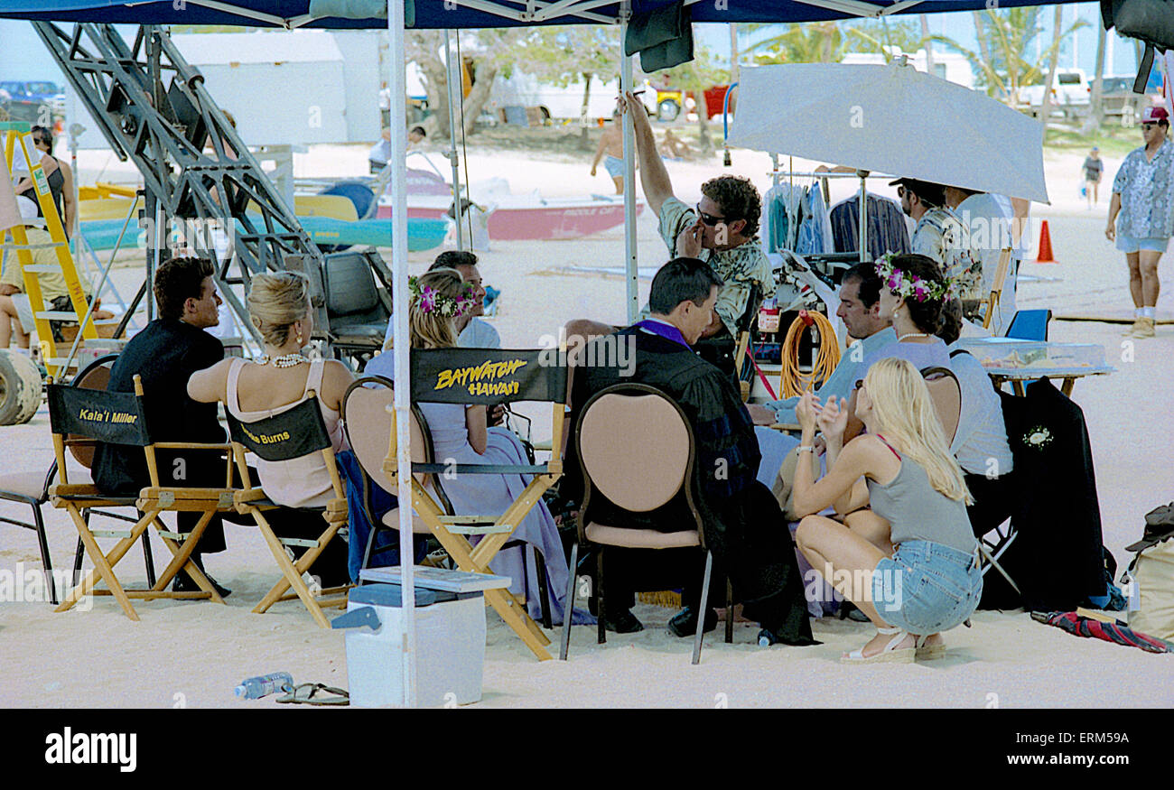 First Day of FIlming "Bay Watch Hawaii Stock Photo - Alamy