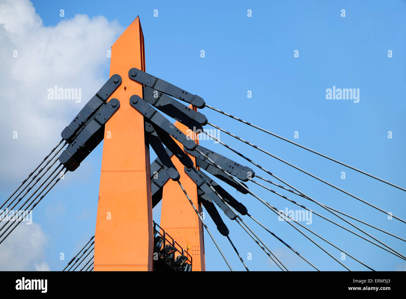 Tower cable-stayed bridge Stock Photo - Alamy