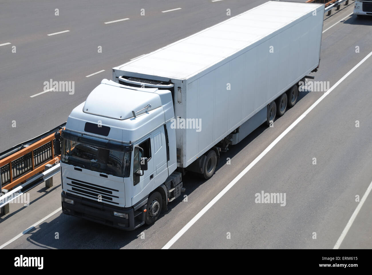 Transportation of cargoes in containers by lorry Stock Photo - Alamy