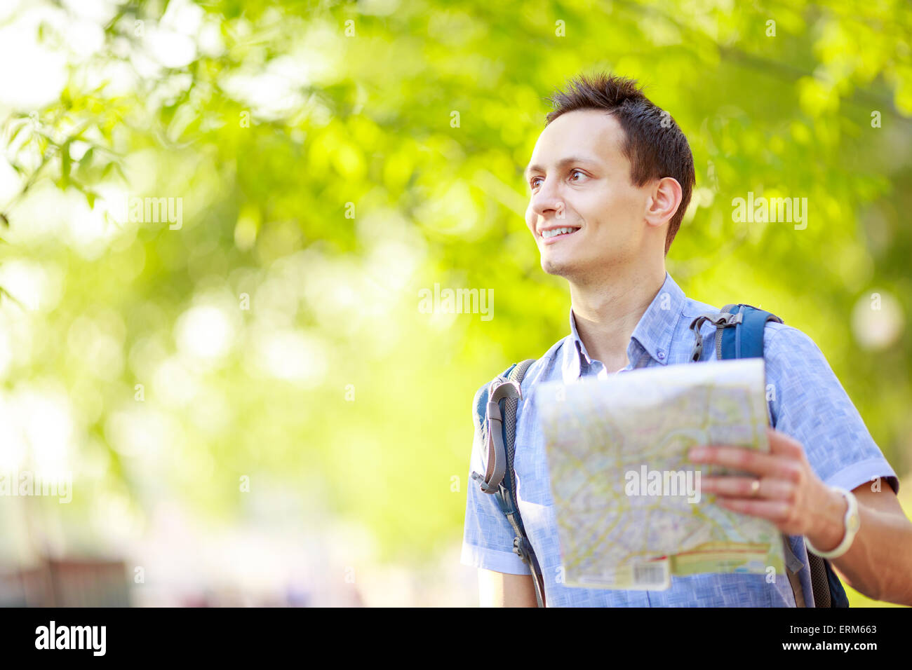 Lost tourist confused hi-res stock photography and images - Alamy