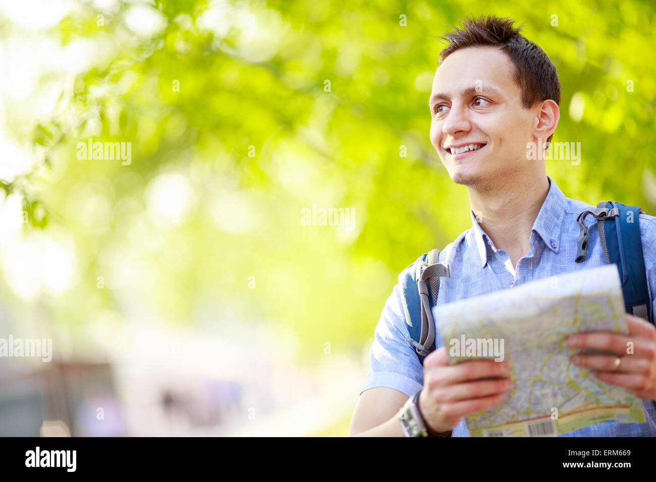 Walking tourist map city hi-res stock photography and images - Alamy