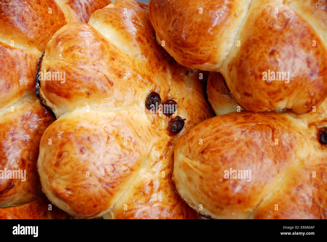 buns with raisins as background Stock Photo - Alamy