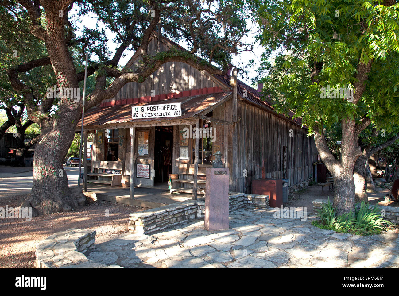 Built in 1850, this unpainted frontier-style building served as ...
