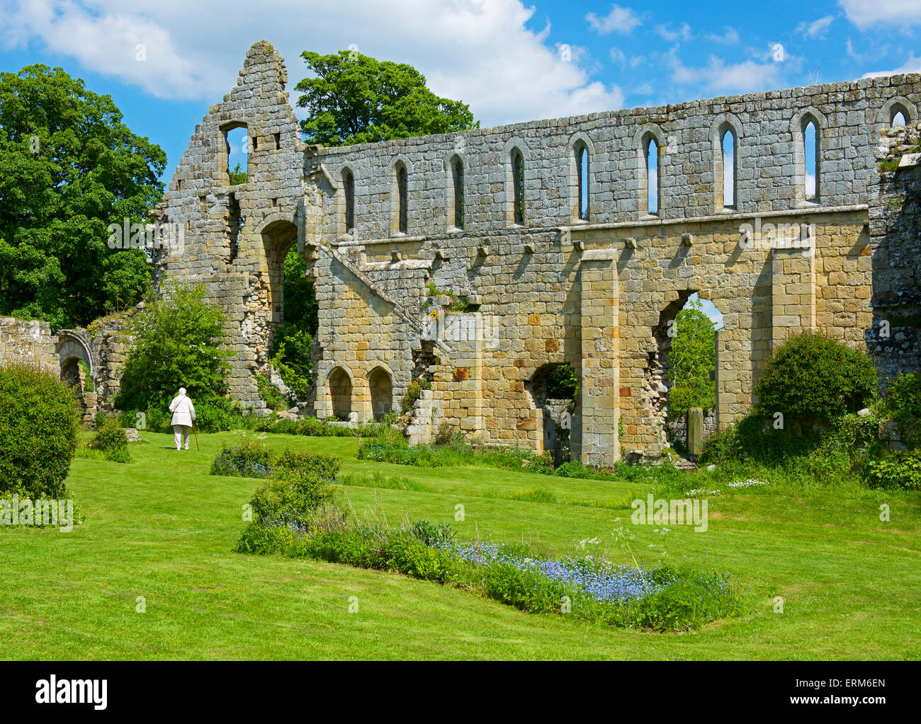 Jervaulx Abbey, near East Witton, North Yorkshire, England UK Stock ...