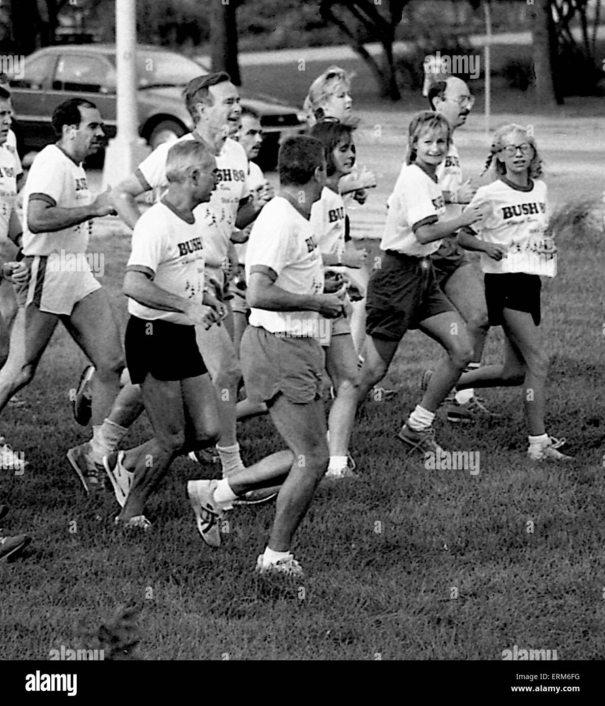 Chicago, Illinois, USA 22nd August 1988 Vice-President George H.W. Bush ...