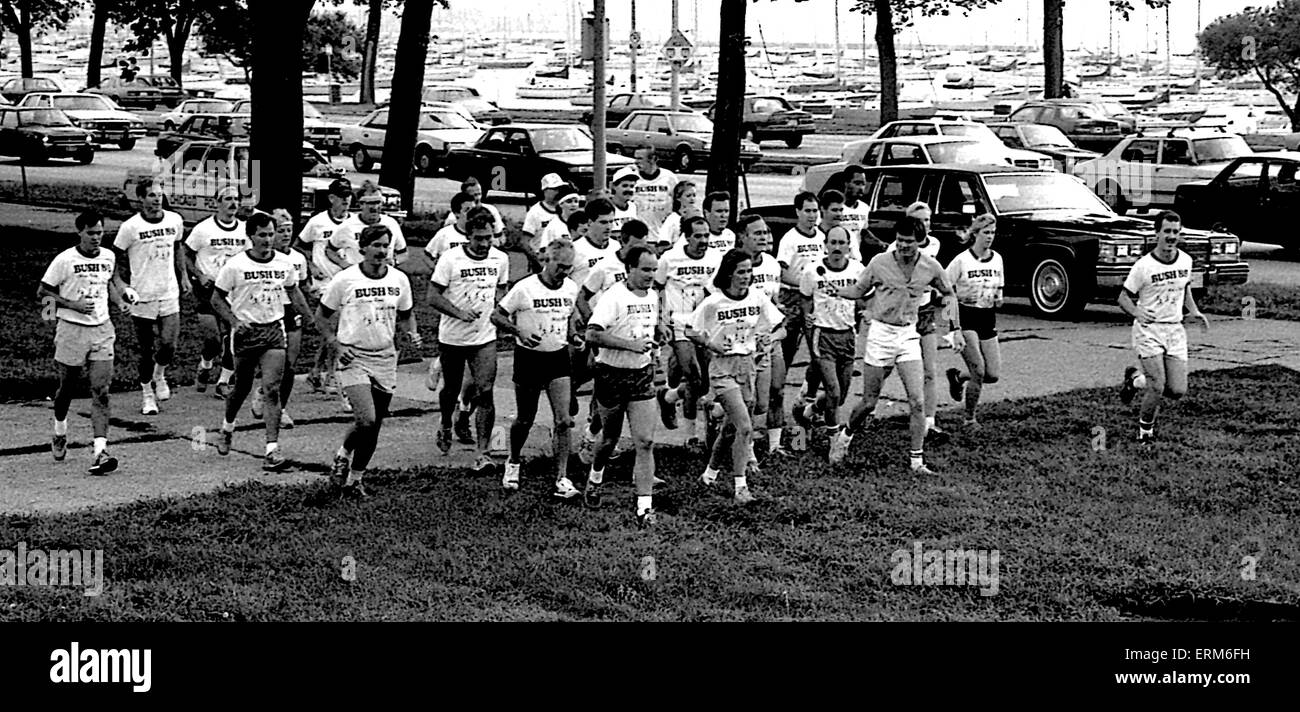 George w bush campaign Black and White Stock Photos & Images - Alamy
