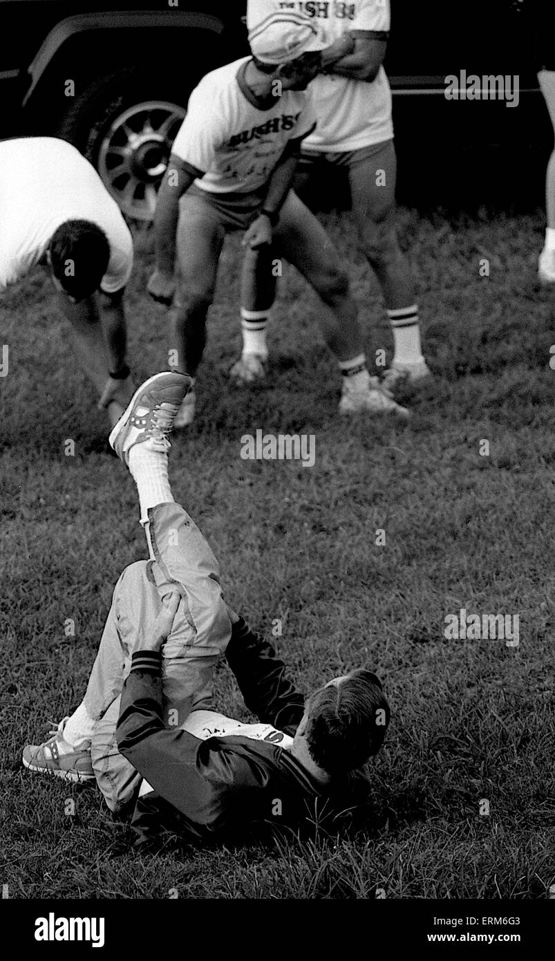 Chicago, Illinois 8-22-1988 Vice-President George H.W. Bush goes ...