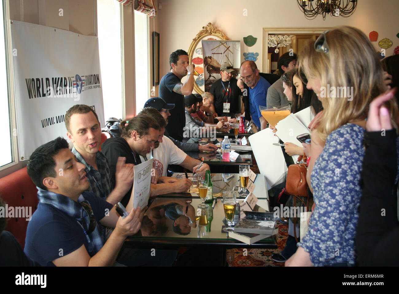 Bayeux, Normandy, France. 4th June 2015. Actors from the television ...