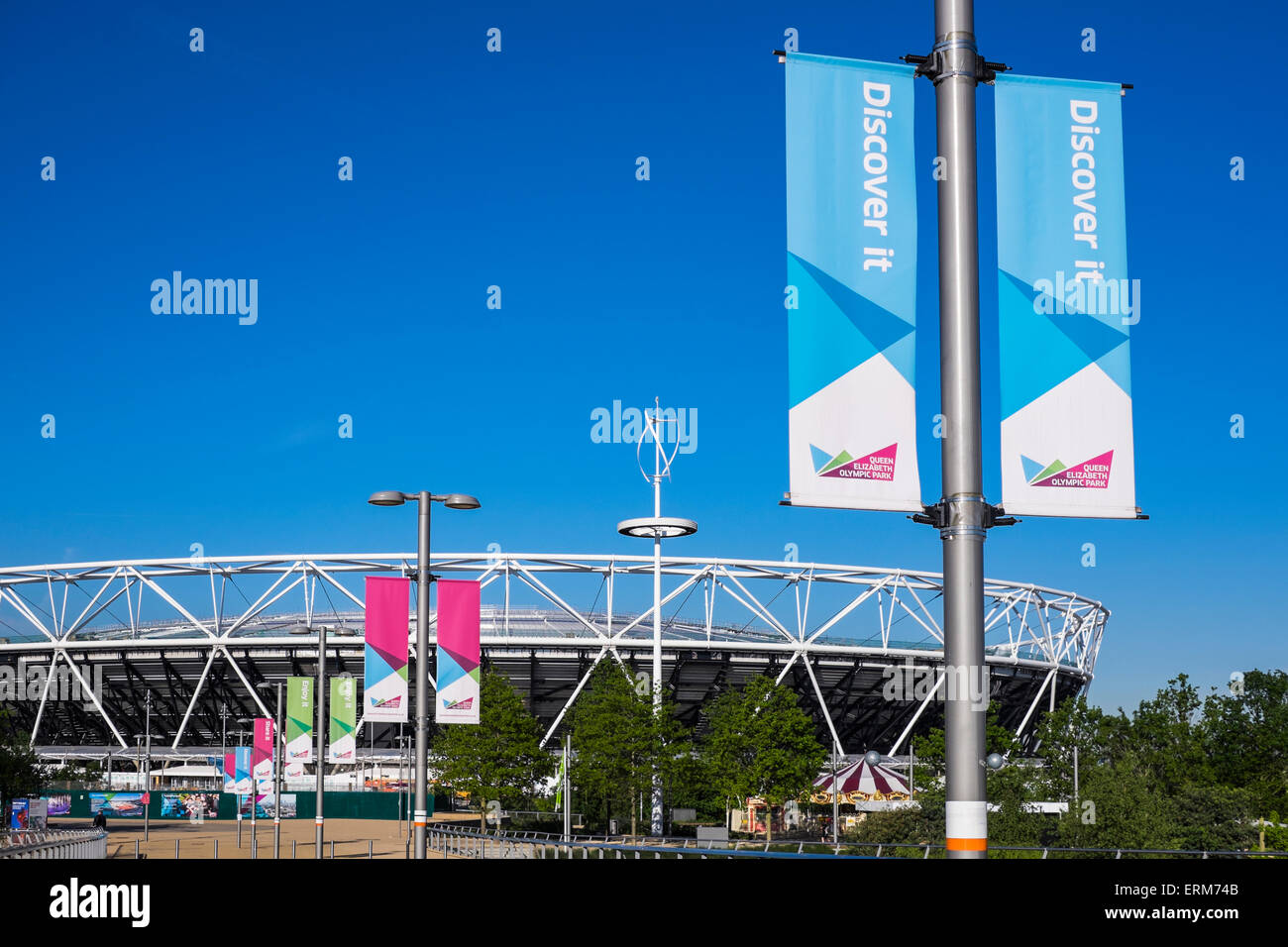 Queen Elizabeth Olympic park stadium, Stratford, London, England, U.K ...