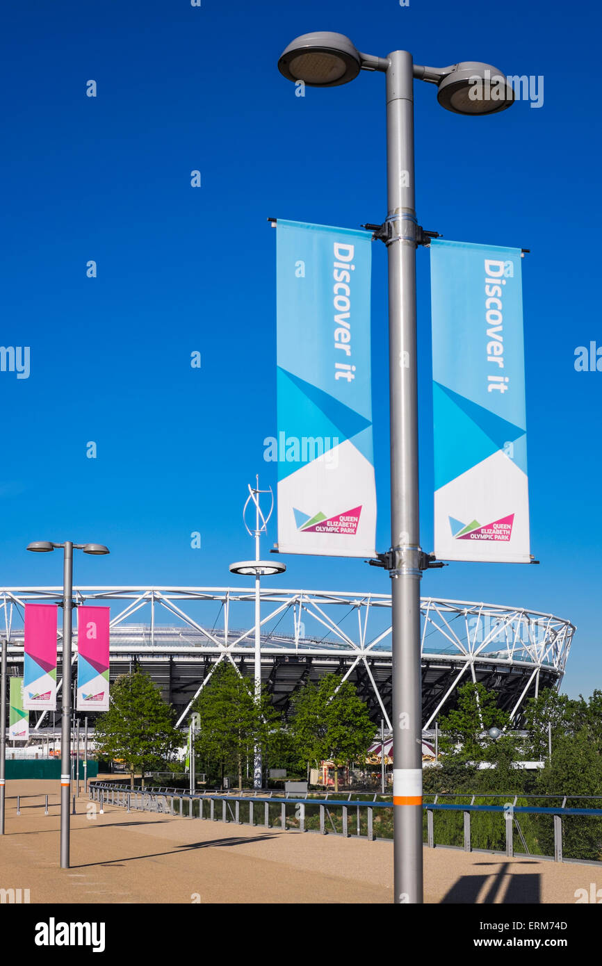 Queen Elizabeth Olympic park stadium, Stratford, London, England, U.K ...