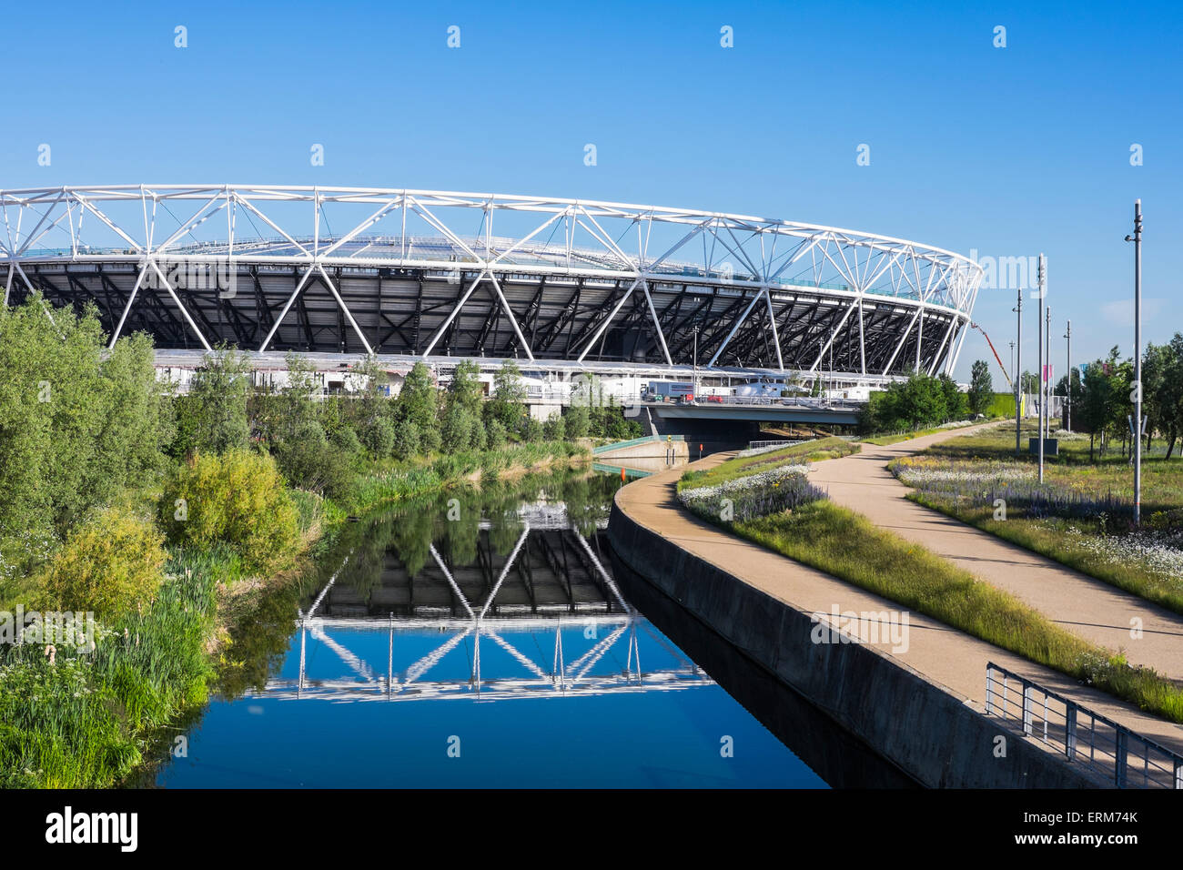 Queen Elizabeth Olympic park stadium, Stratford, London, England, U.K ...