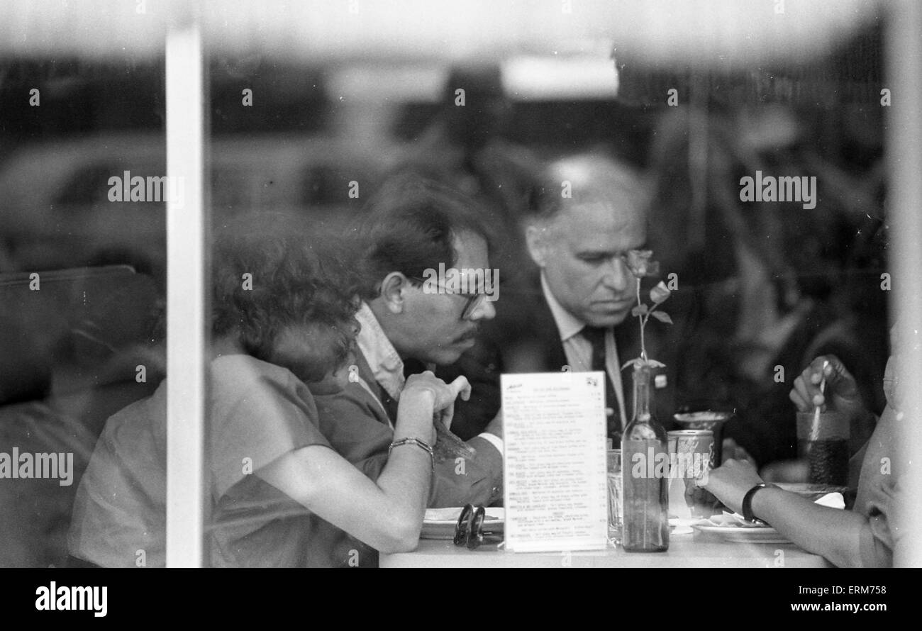 Chicago, Illinois. 8-2-1986 Nicaraguan President Daniel Ortega and his ...