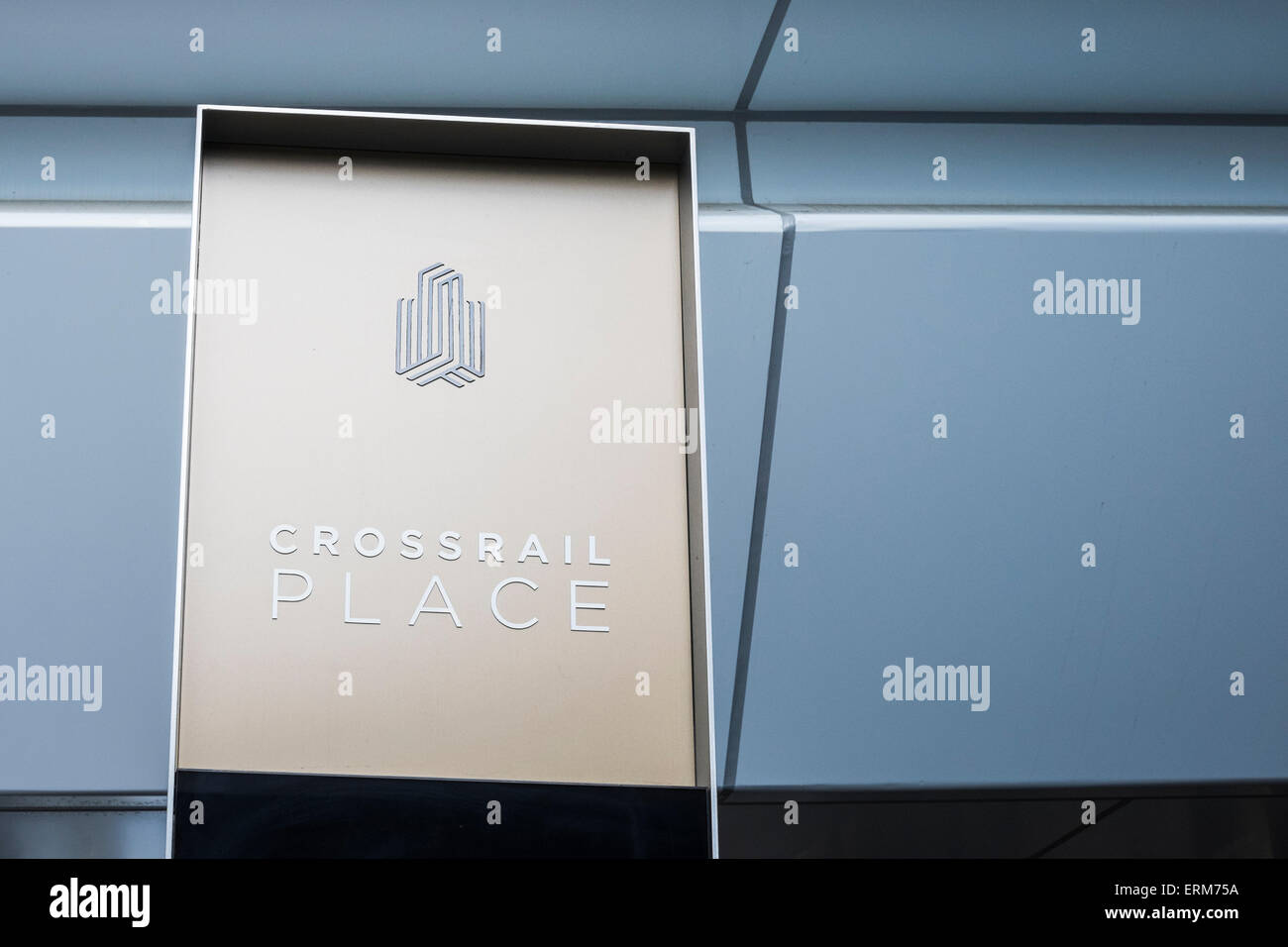 Crossrail station at Canary Wharf Docklands, London, England, U.K Stock ...