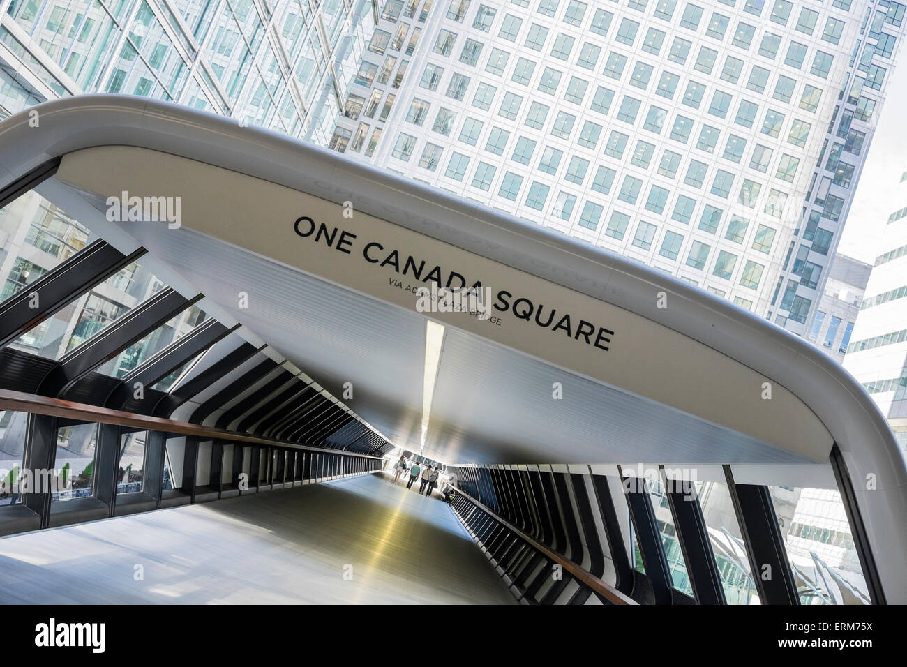 Crossrail station at Canary Wharf Docklands, London, England, U.K Stock ...