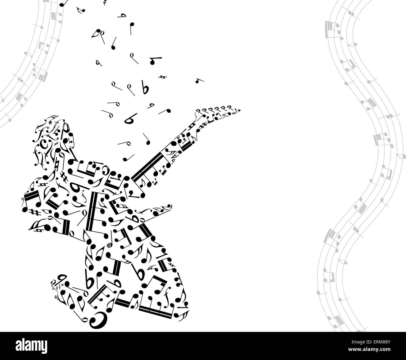 Musical background. EPS 10 vector illustration without transparency ...