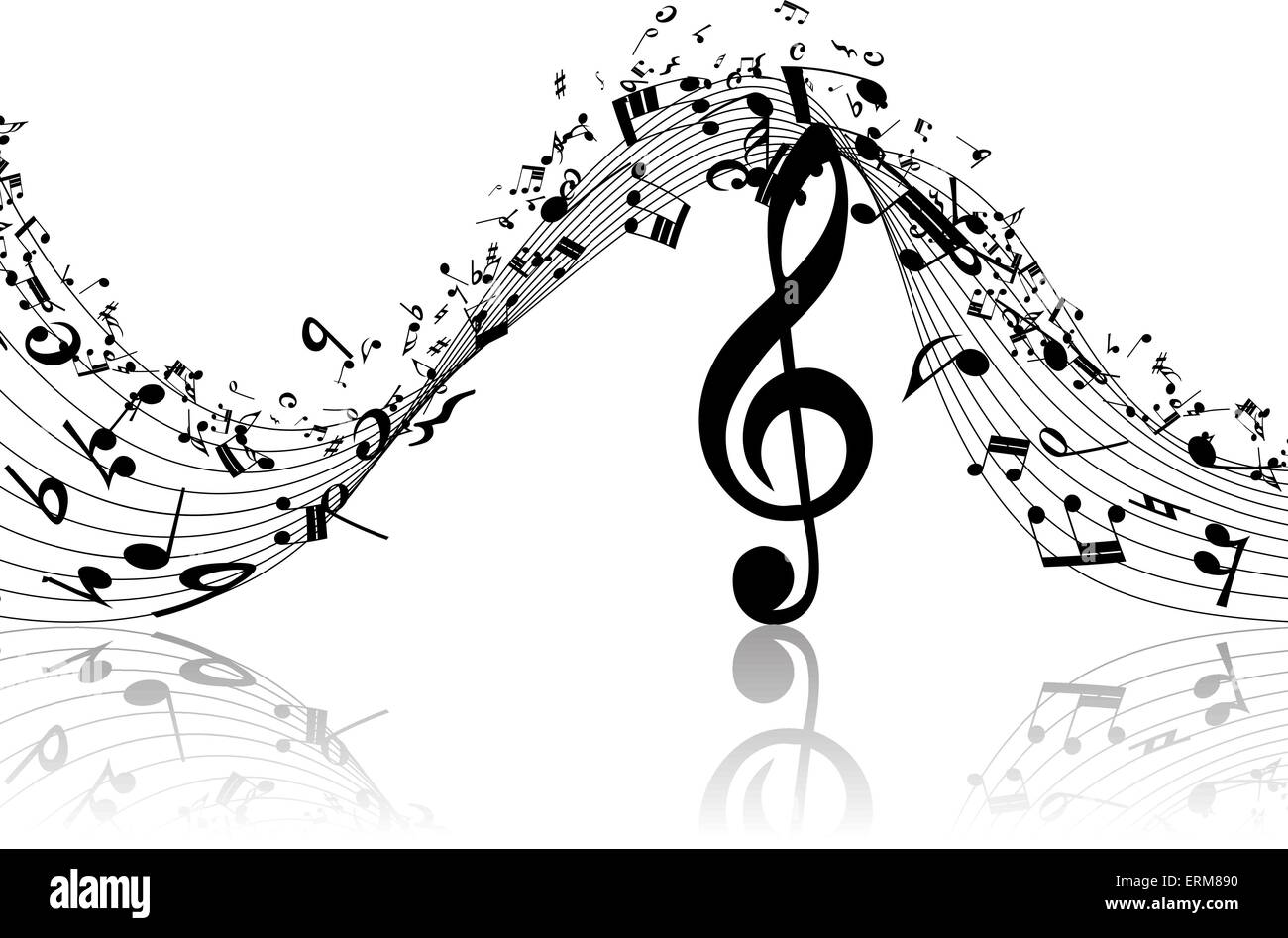 Musical background. EPS 10 vector illustration without transparency ...