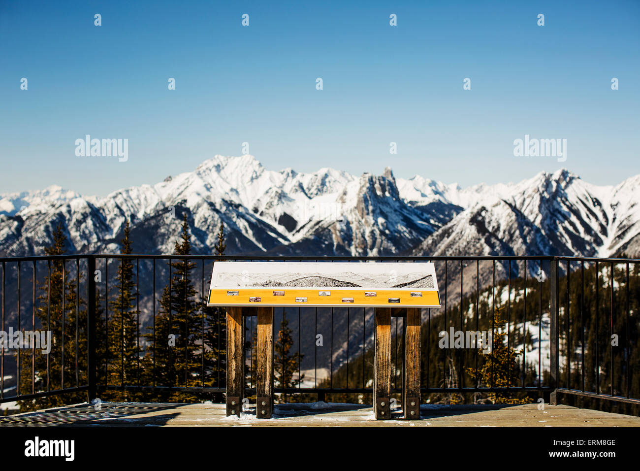 Lookout over Sulphur Mountain in Banff National Park; Banff, Alberta ...