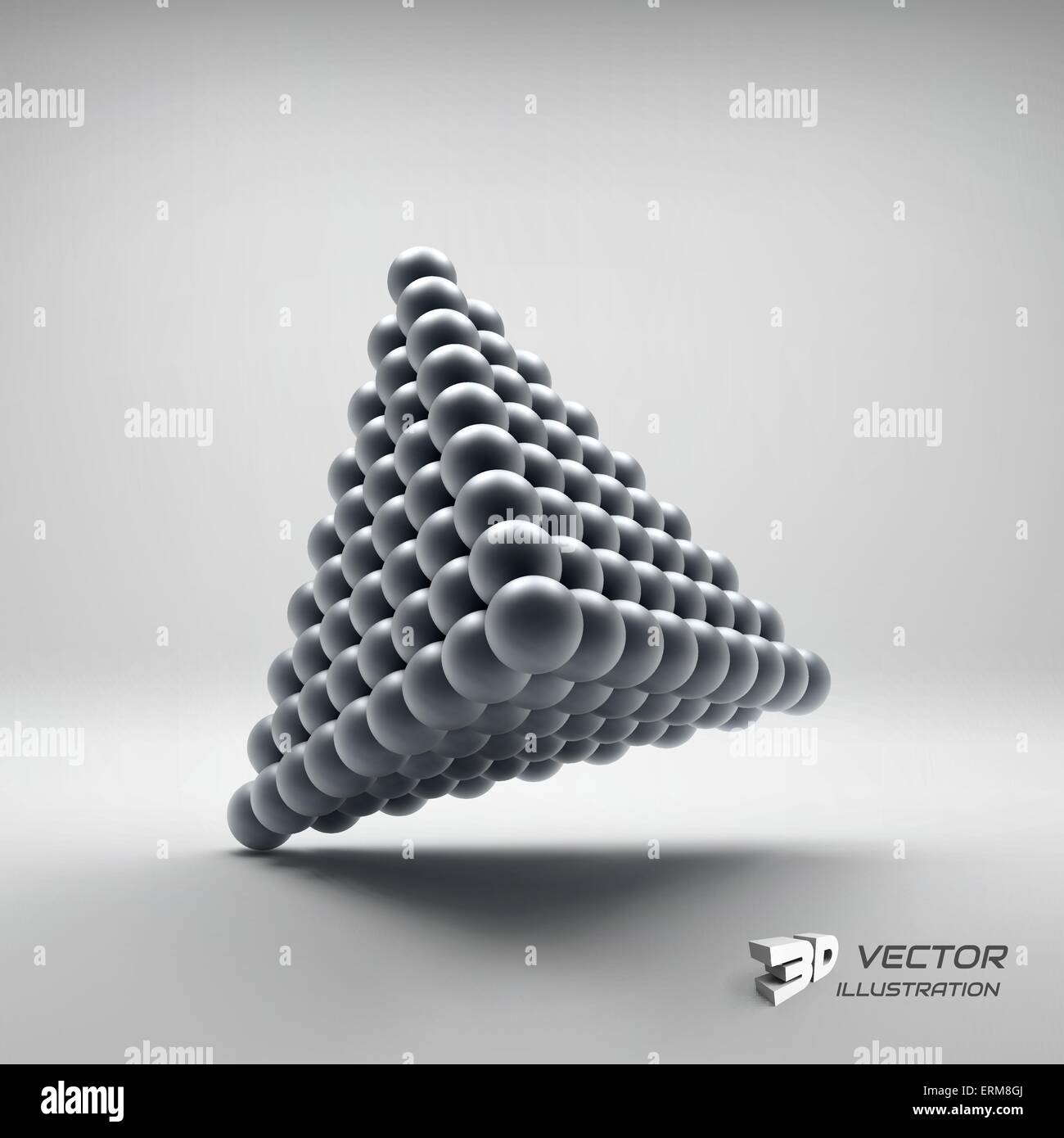 Pyramid of balls. 3d vector illustration Stock Vector Image & Art - Alamy