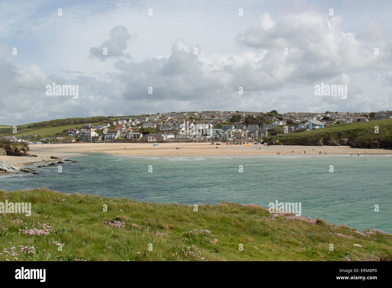 Porth Beach, Newquay, Cornwall, England Stock Photo - Alamy