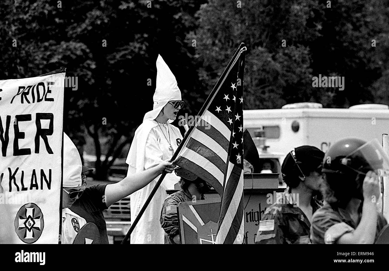 White supremacist ku klux Black and White Stock Photos & Images - Alamy