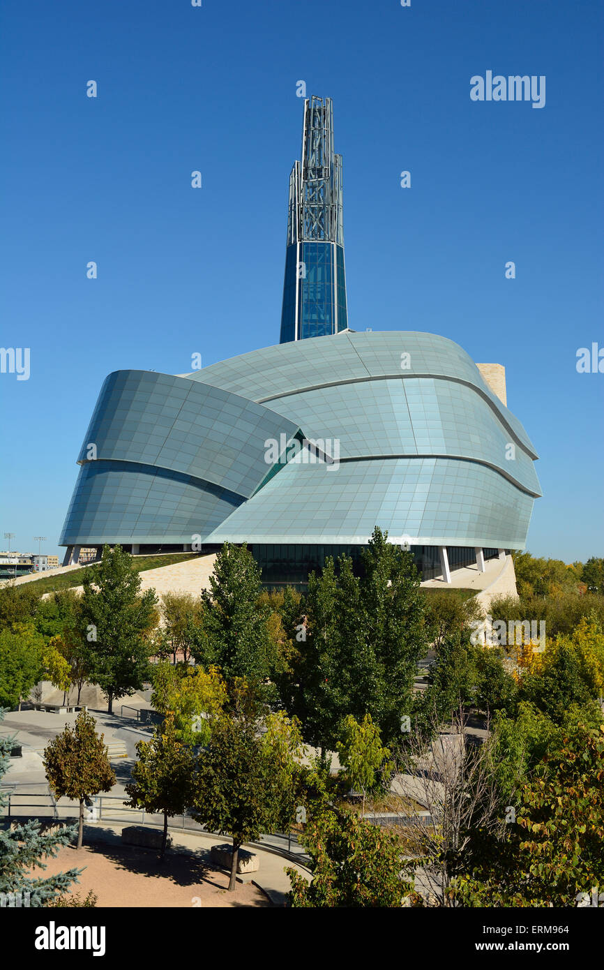 Canadian Museum For Human Rights; Winnipeg, Manitoba, Canada Stock ...