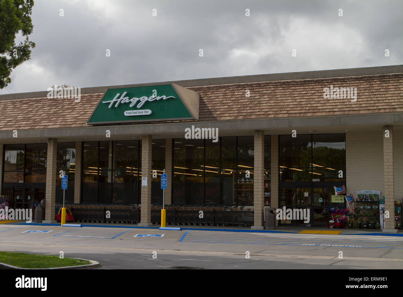 Haggen independent grocery retailer store and pharmacy front exterior ...
