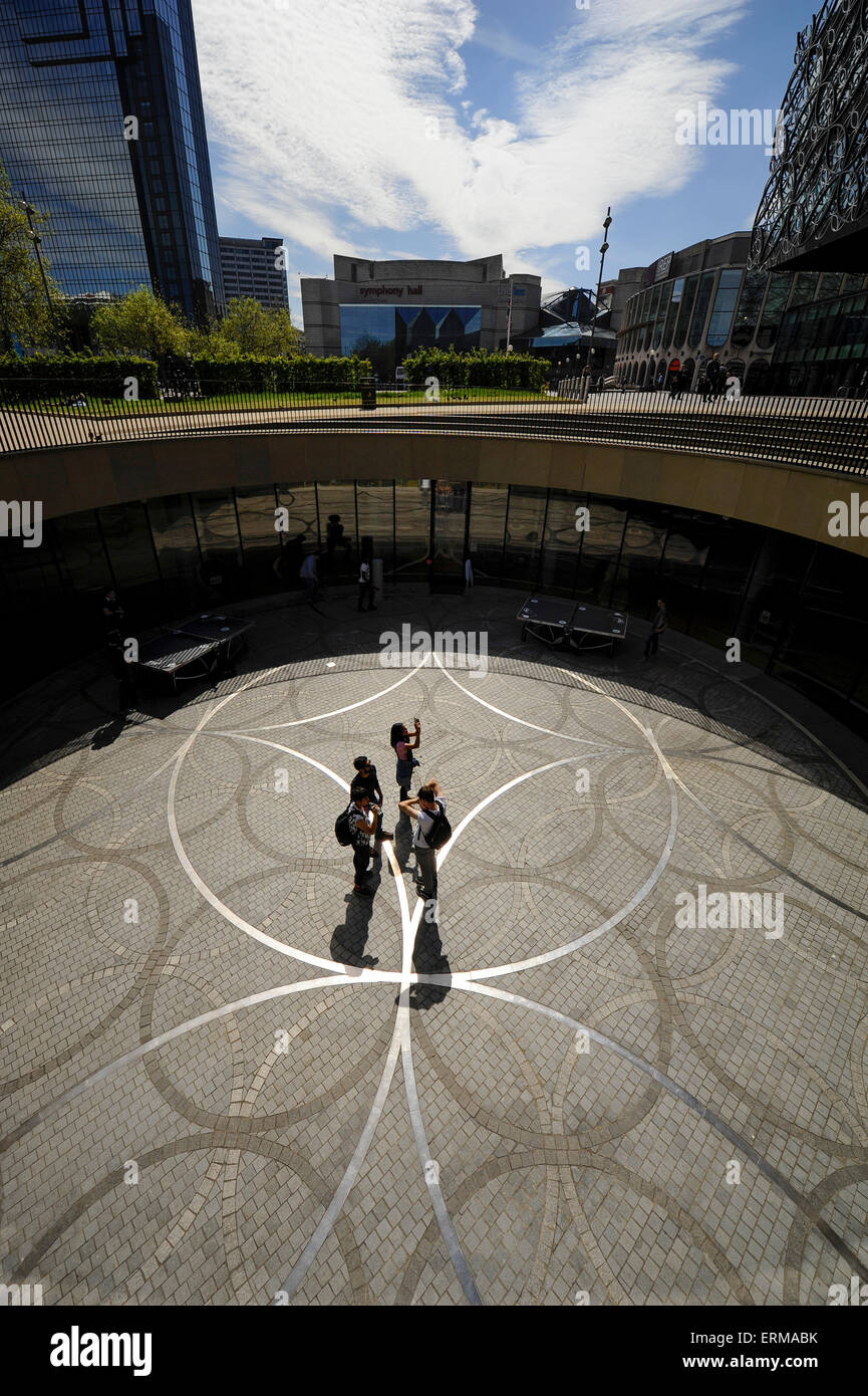 Children having fun in the lower ground area of Library of Birmingham ...