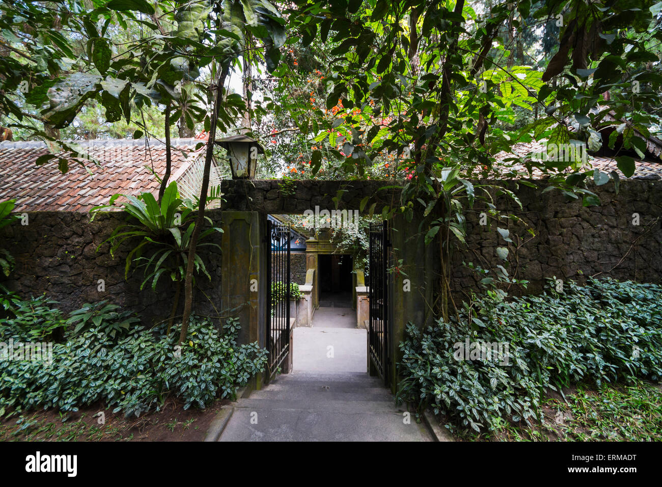 Gardens of the Ullen Sentalu Museum, Central Java, Indonesia Stock ...