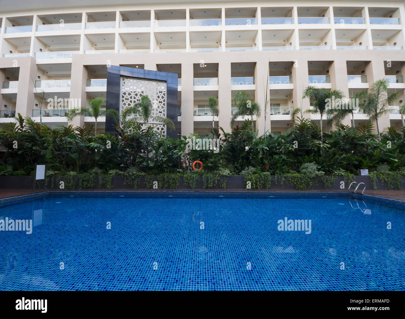Swimming pool of the Eastparc Hotel, Yogyakarta, Java Island, Indonesia ...
