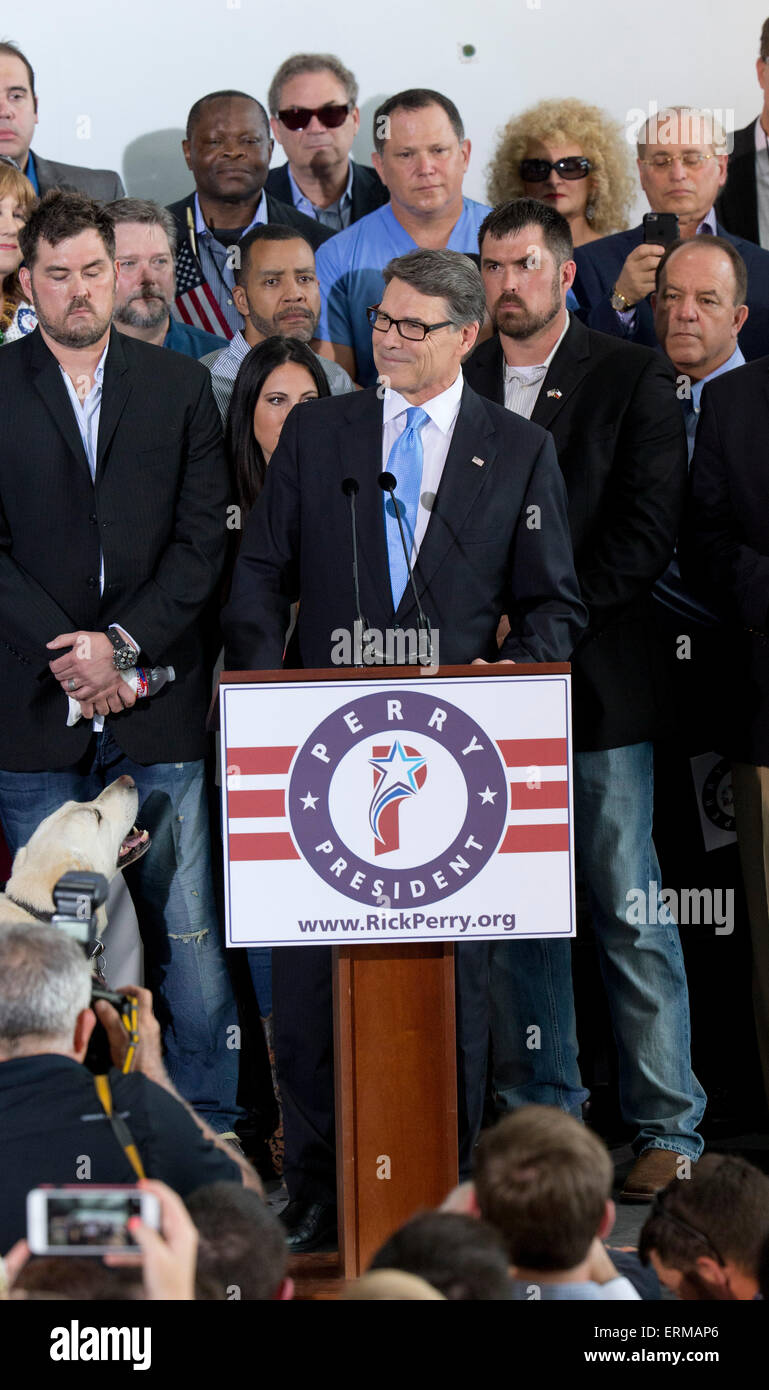 June, 2015. Former Texas governor Rick Perry formalizes his intentions ...