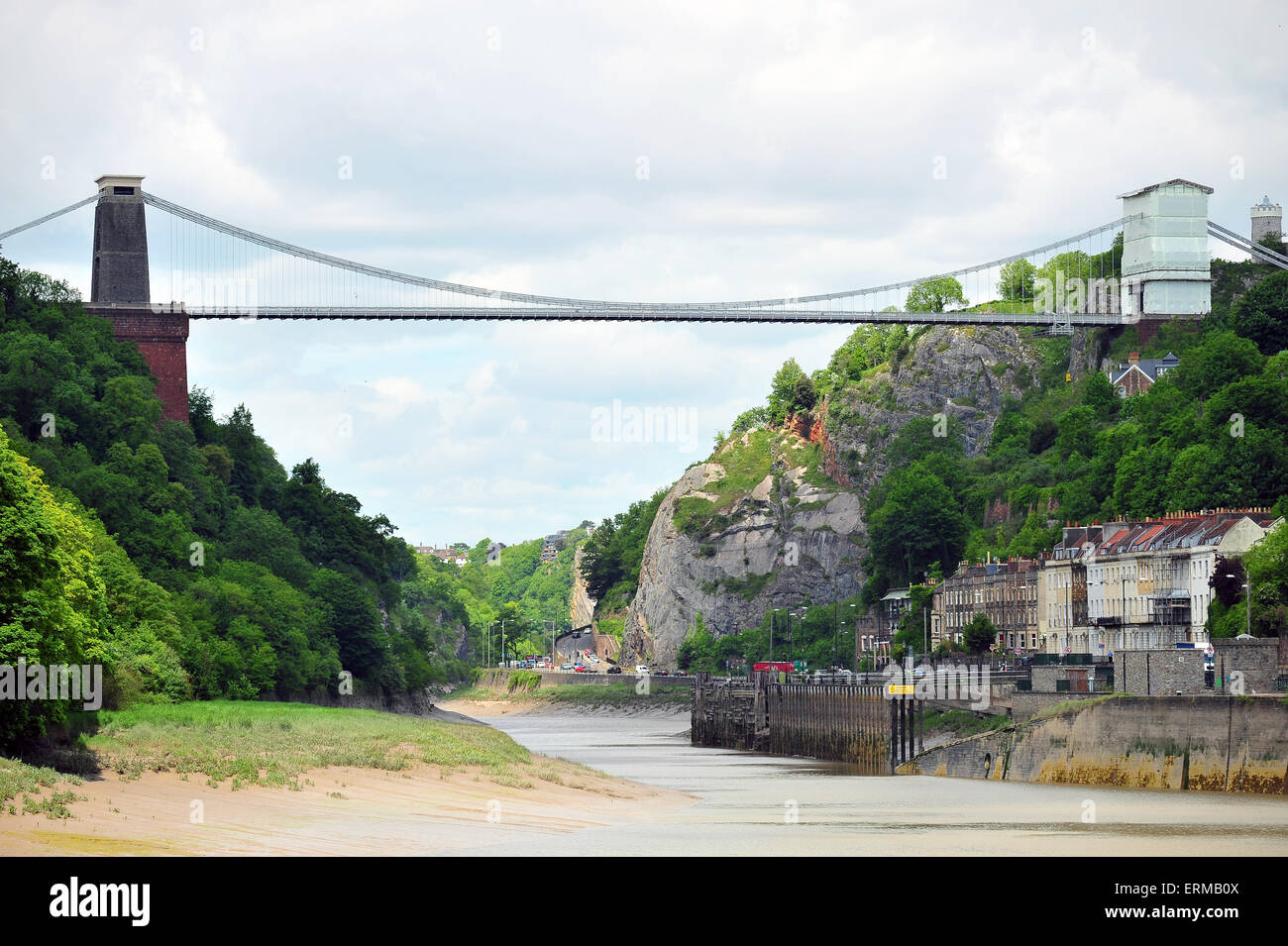 The iconic Clifton Suspension Bridge in bristol over the Avon gorge ...