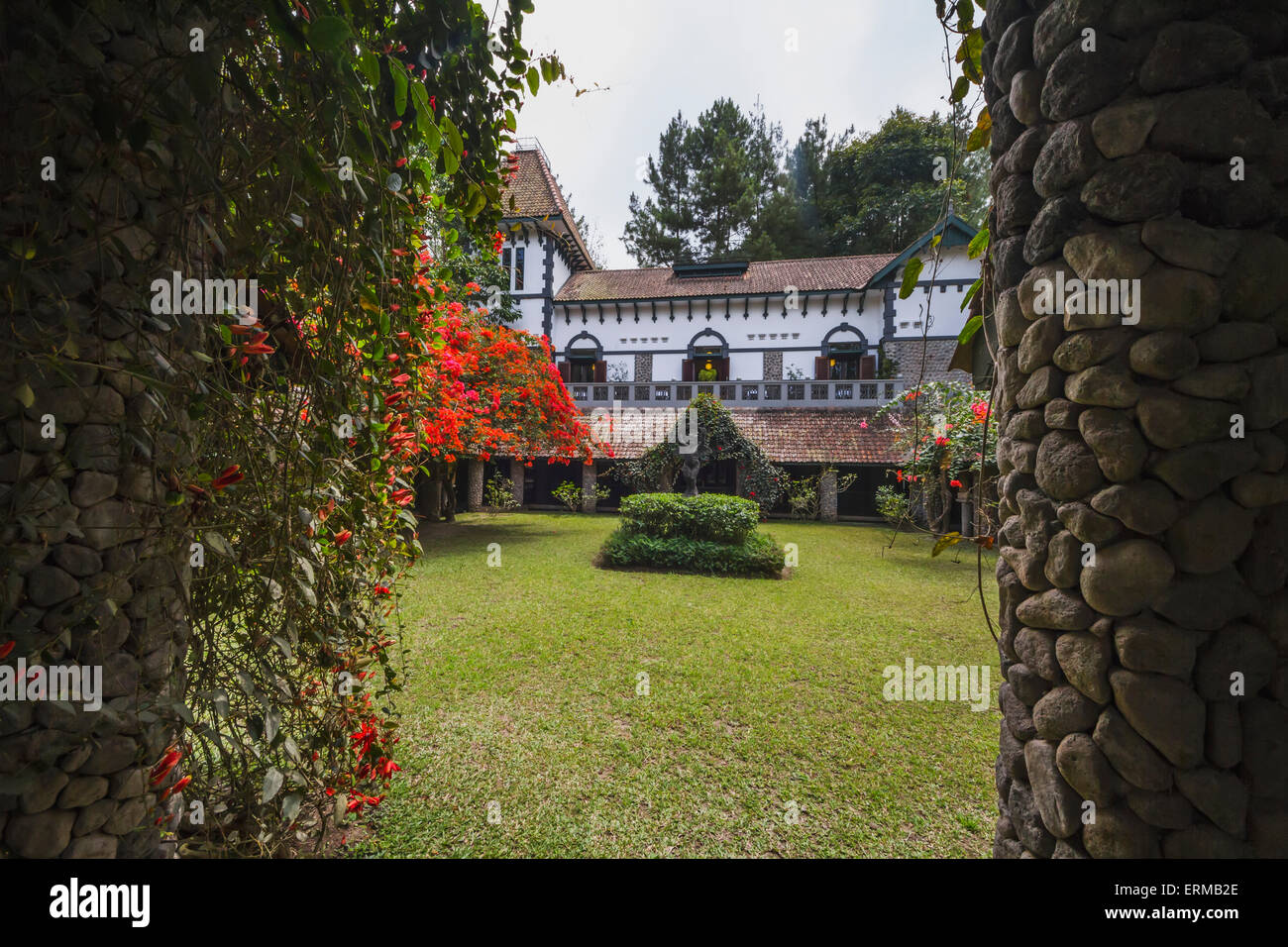 Gardens of the Ullen Sentalu Museum, Central Java, Indonesia Stock ...