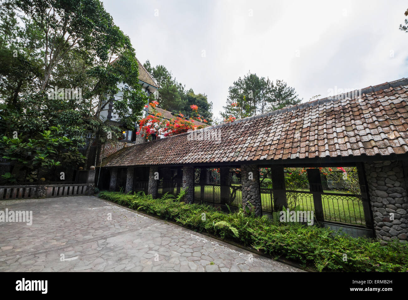 Corridor in the Ullen Sentalu Museum, Central Java, Indonesia Stock ...