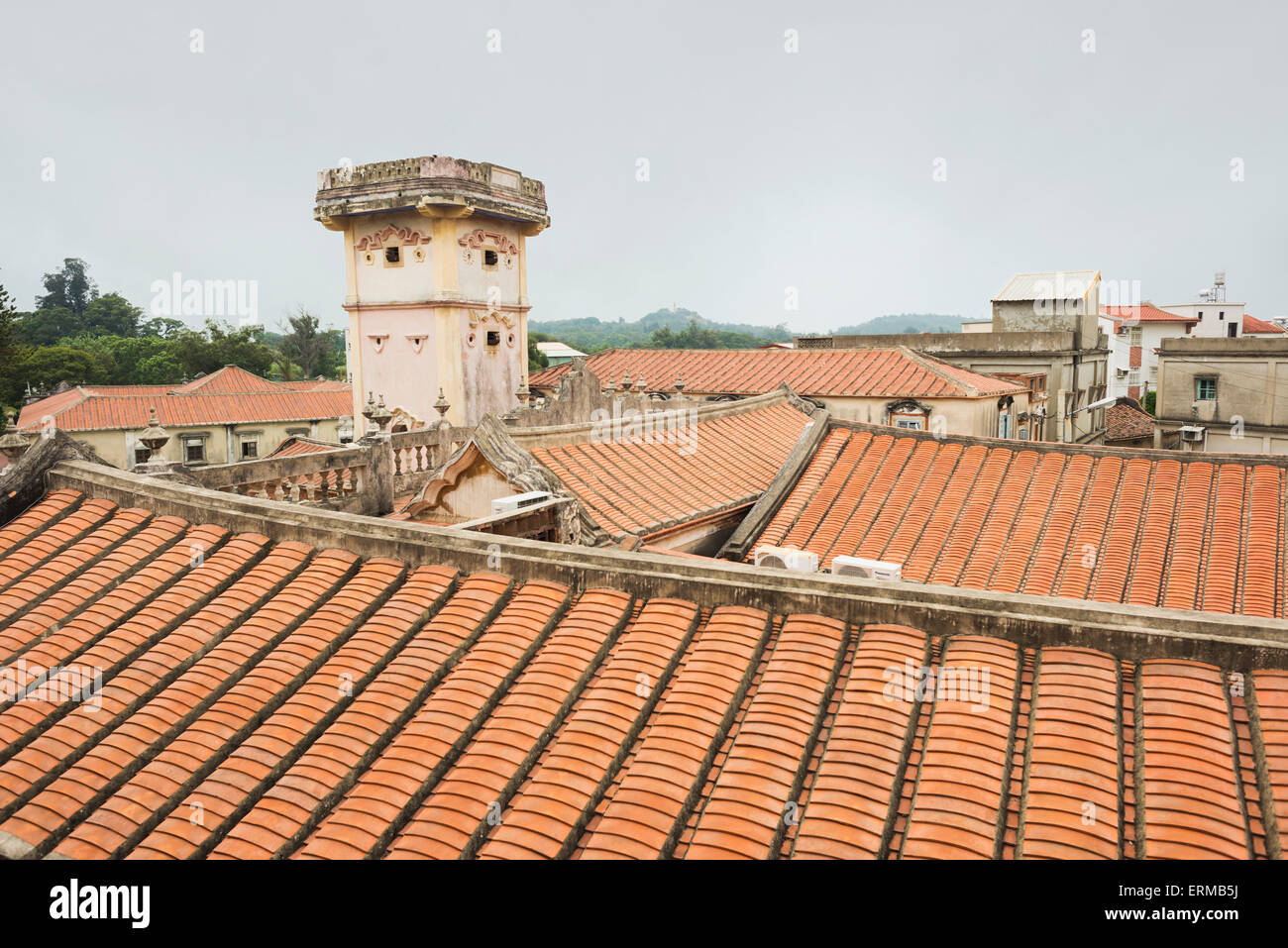 Traditional taiwanese architecture in Shuitou, the most popular village ...