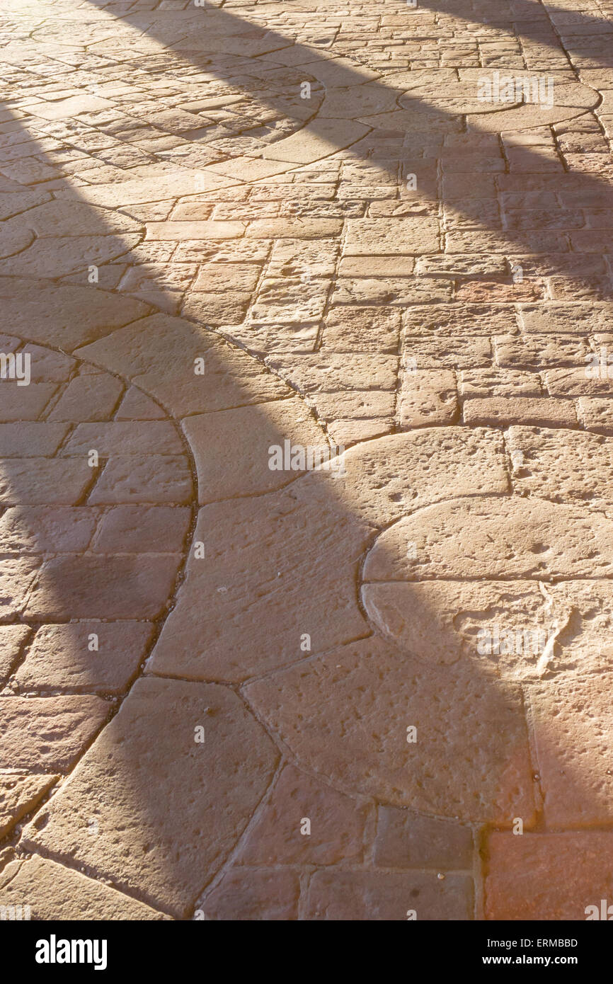 Shadows Cast From Pillars on Ancient Stone Floor Stock Photo - Alamy