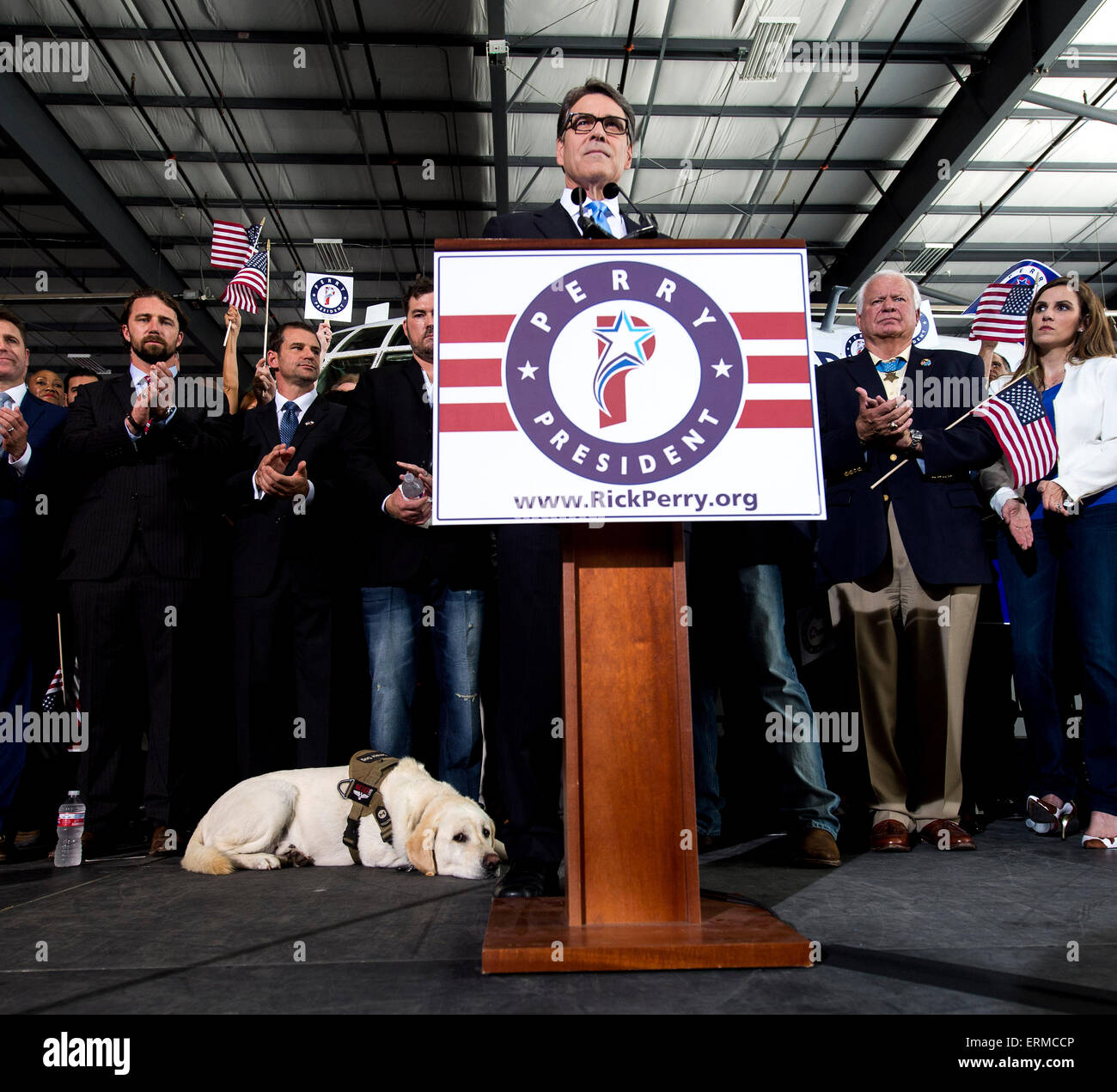 Addison, Texas, USA. 04th June, 2015. Former Texas Governor RICK PERRY ...