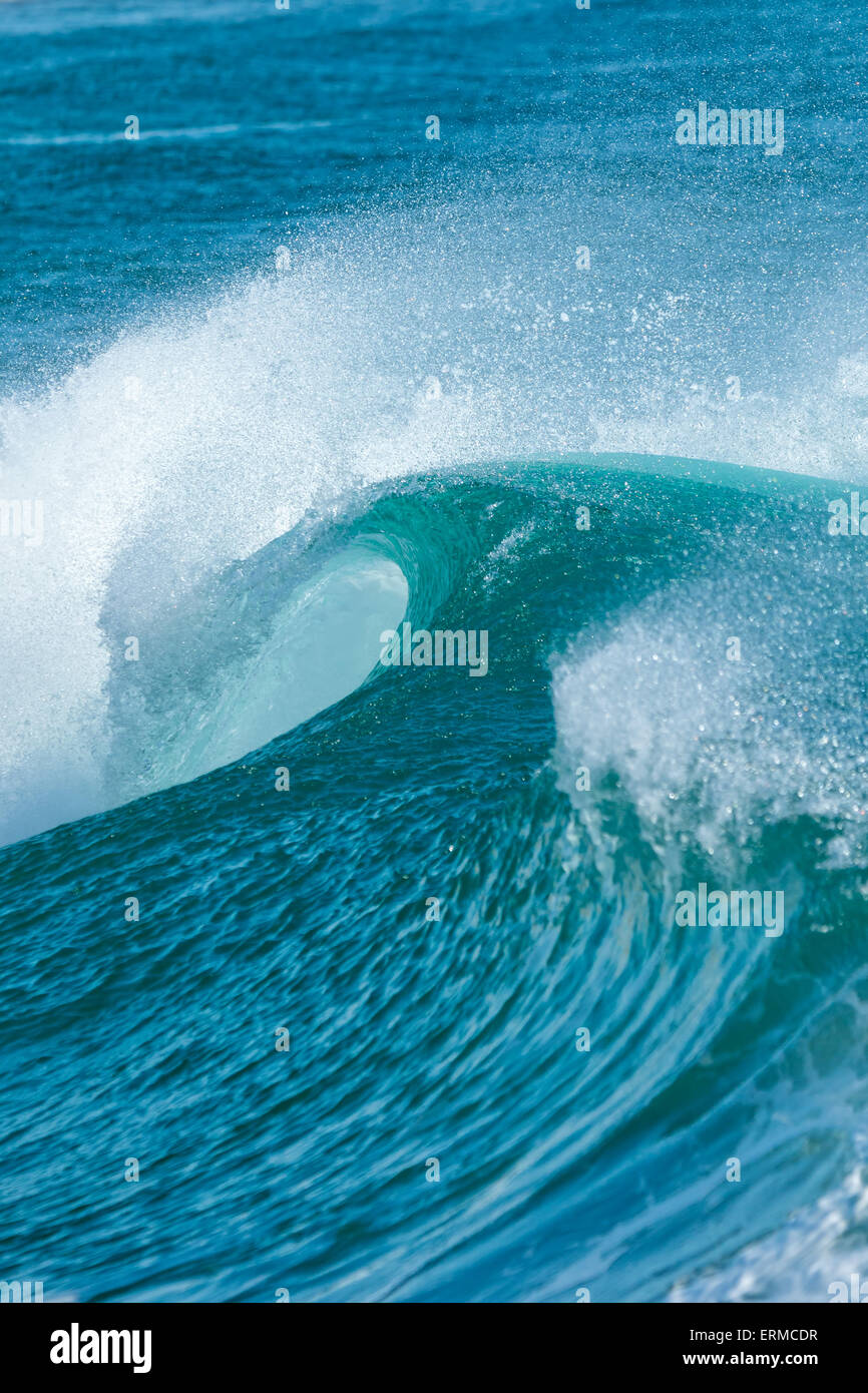 Beautiful Blue Ocean Wave Stock Photo - Alamy