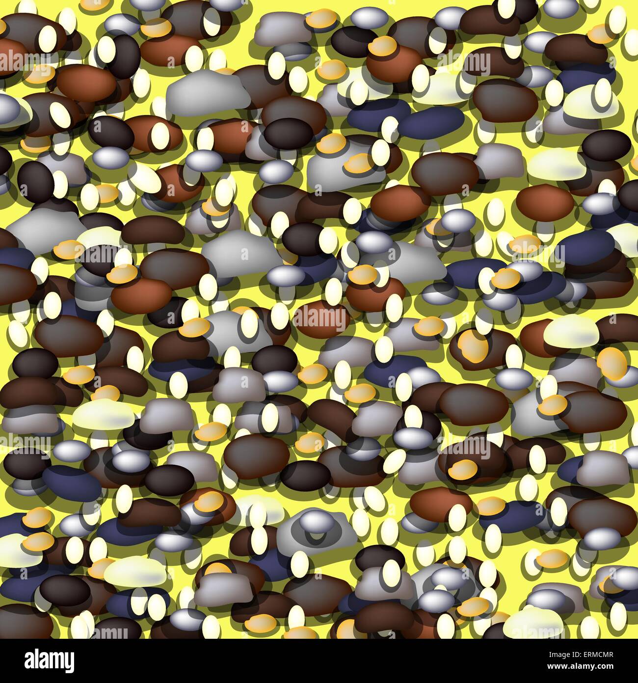 Round smooth stones Stock Vector Images - Alamy