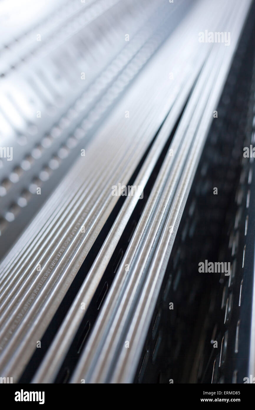 perforated metal plate close up Stock Photo - Alamy