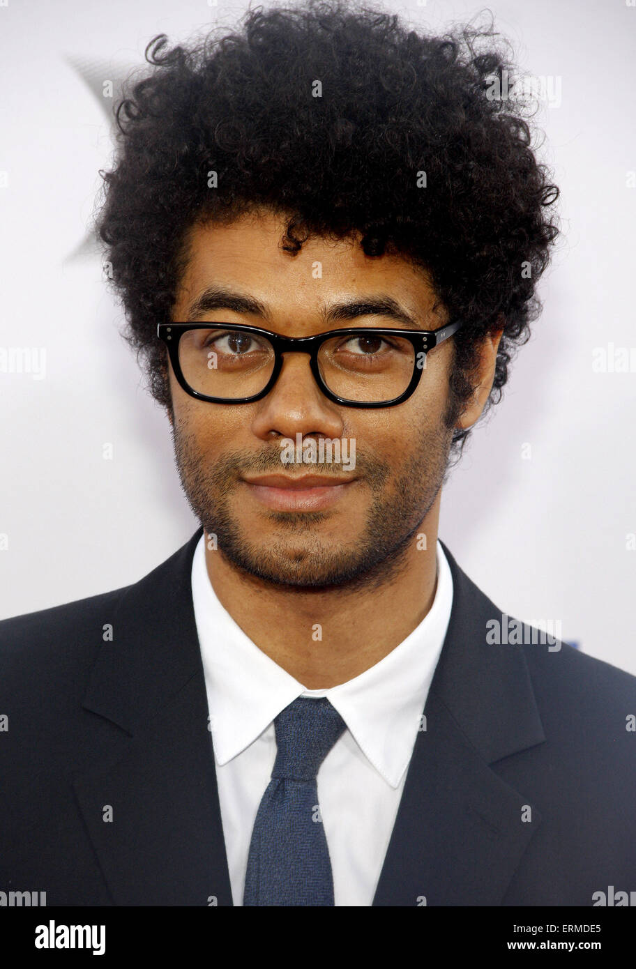 Richard Ayoade at the Los Angeles premiere of 'The Watch' held at the ...