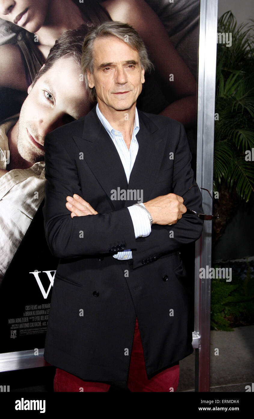 Jeremy Irons at the Los Angeles premiere of 'The Words' held at the ...