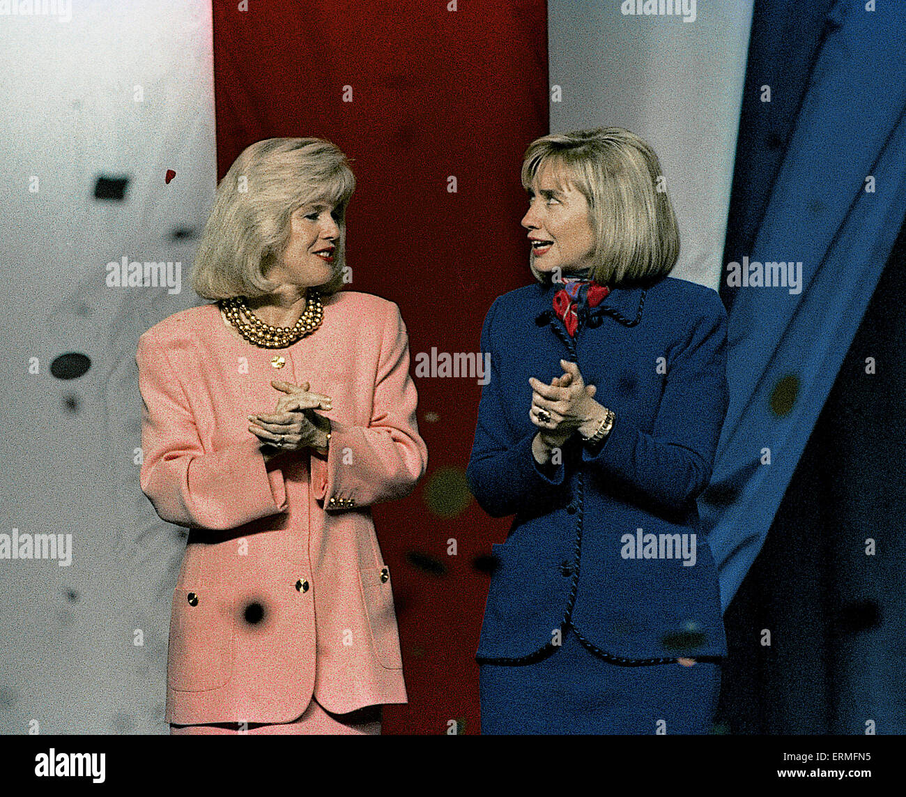 Little Rock, Arkansas, USA 3rd November 1992 Tipper Gore and Hillary ...