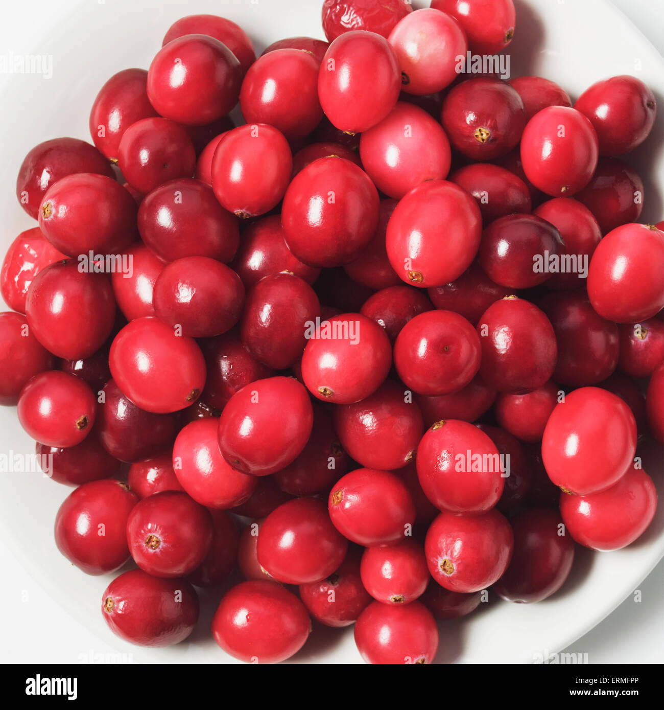 Fresh cranberries on white hi-res stock photography and images - Alamy