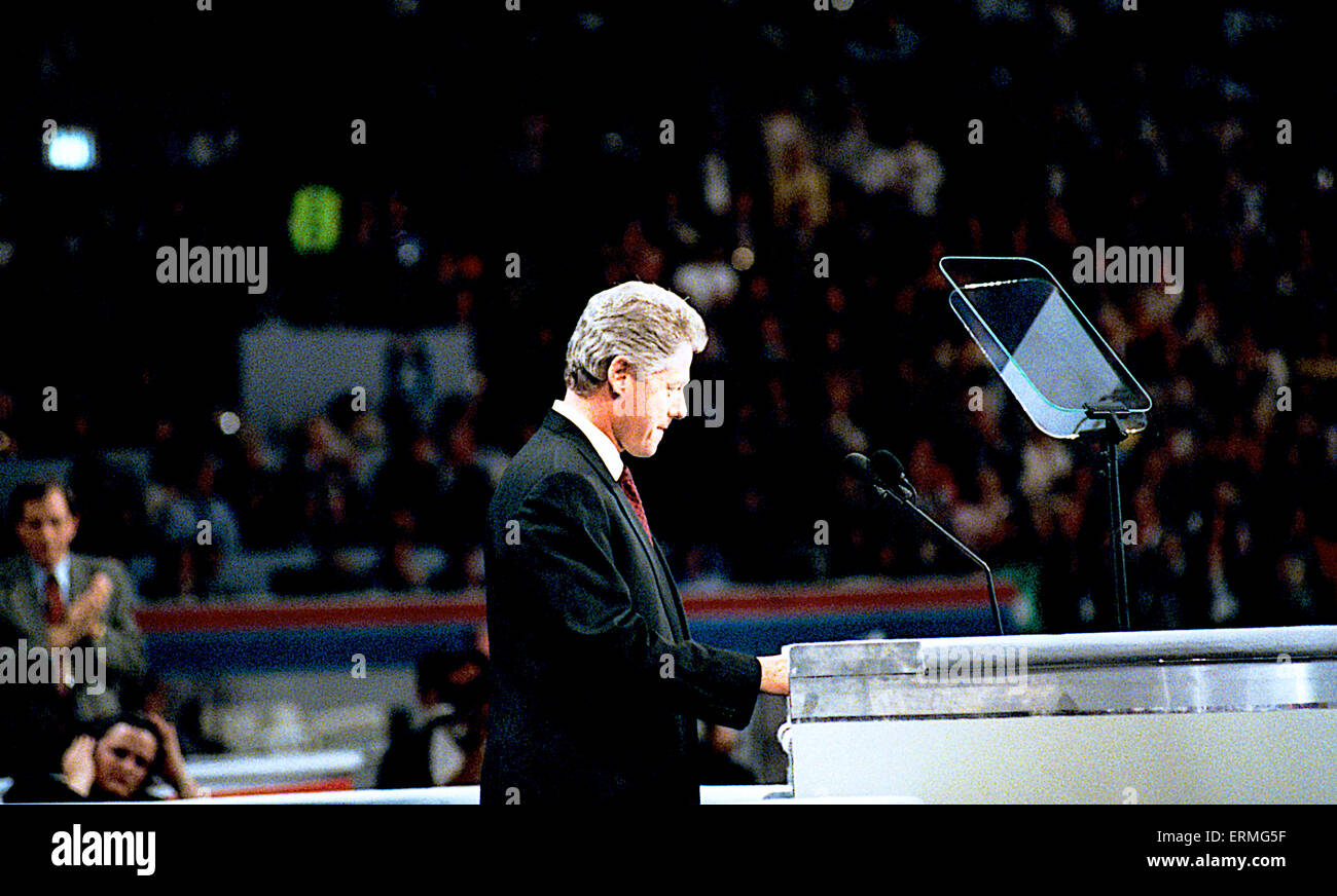 New York, NY., USA, 16th July, 1992 Arkansas Governor William Jefferson ...