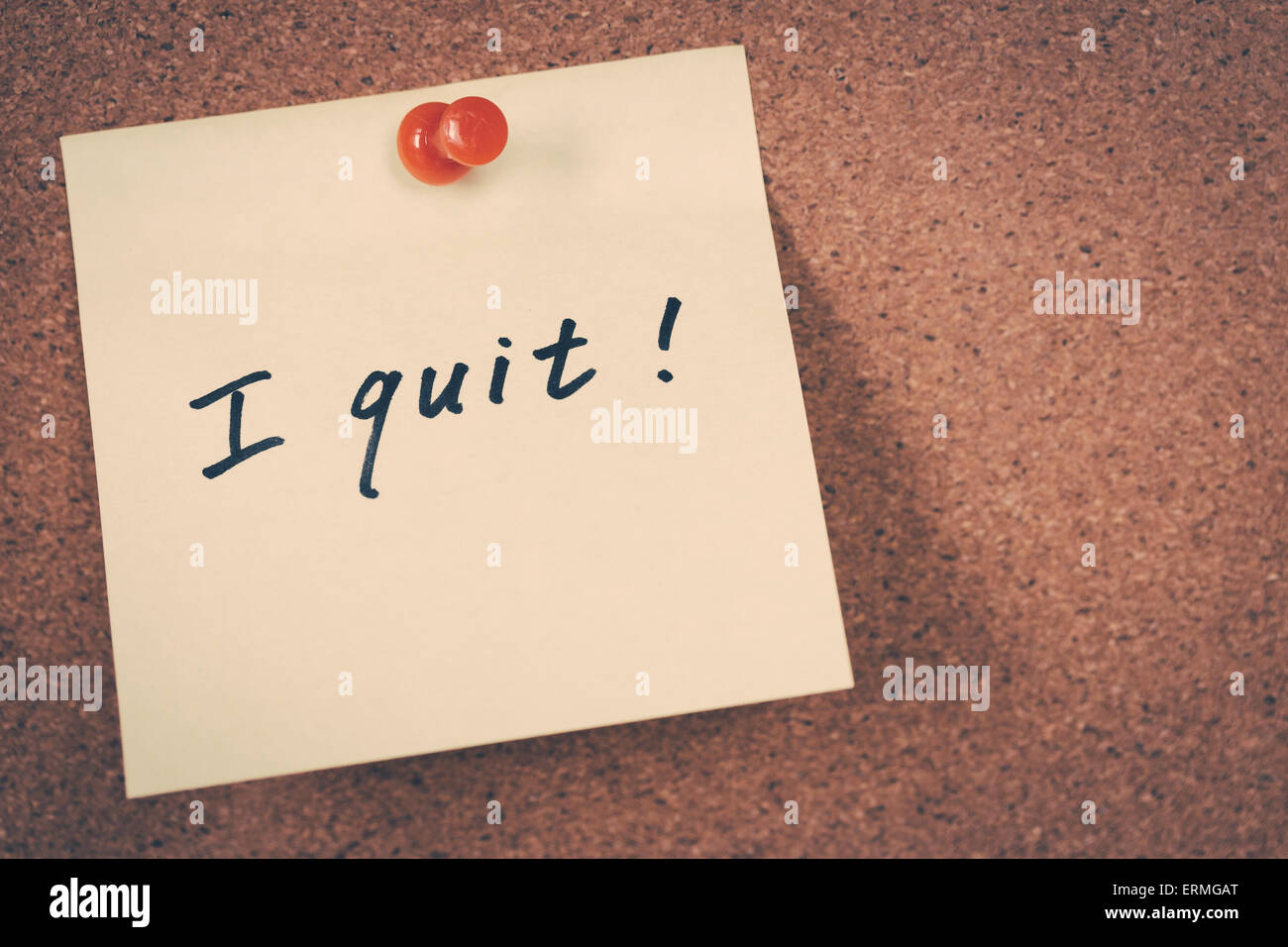Quit office hi-res stock photography and images - Alamy