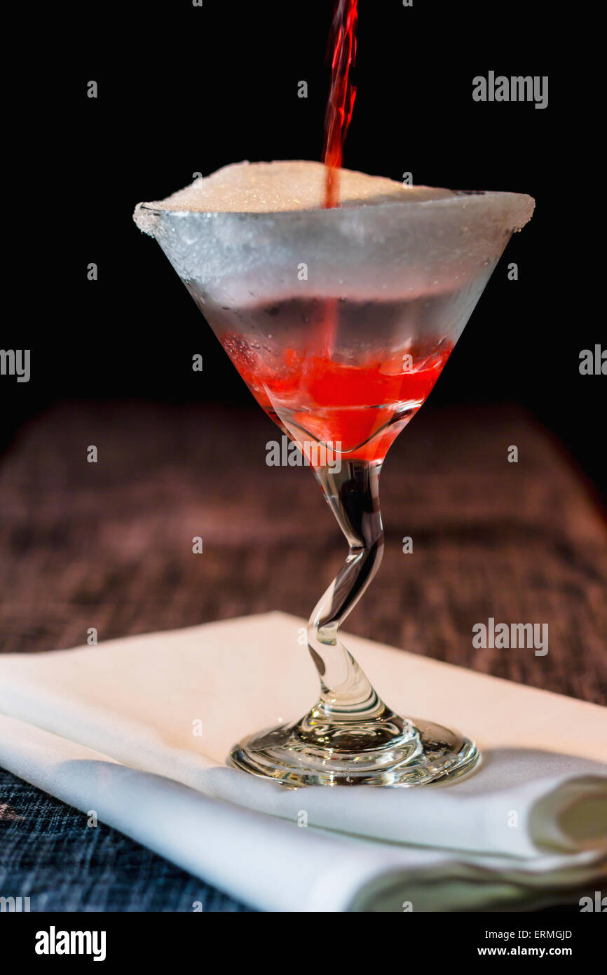 Red martini; Fort McMurray, Alberta, Canada Stock Photo - Alamy