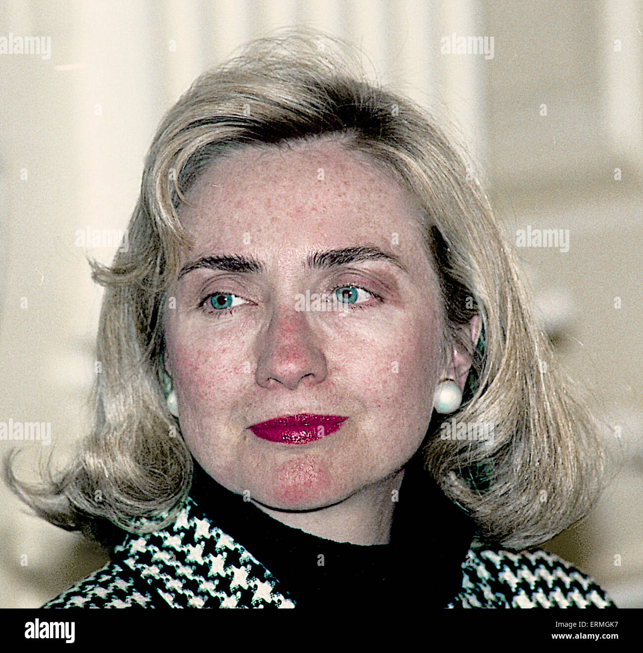 Washington, DC.,USA, 14th April 1993 First Lady Hillary Rodham Clinton ...