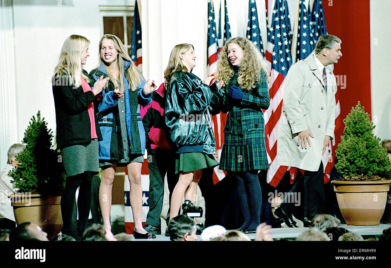 Little Rock, Arkansas, USA, 3rd November, 1992 Chelsea Clinton and the ...