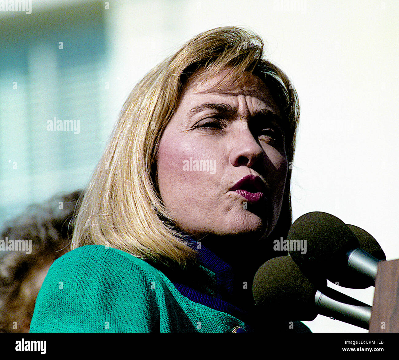 Richmond, Virginia. 10-16-1992 The Clintons kick off their final ...