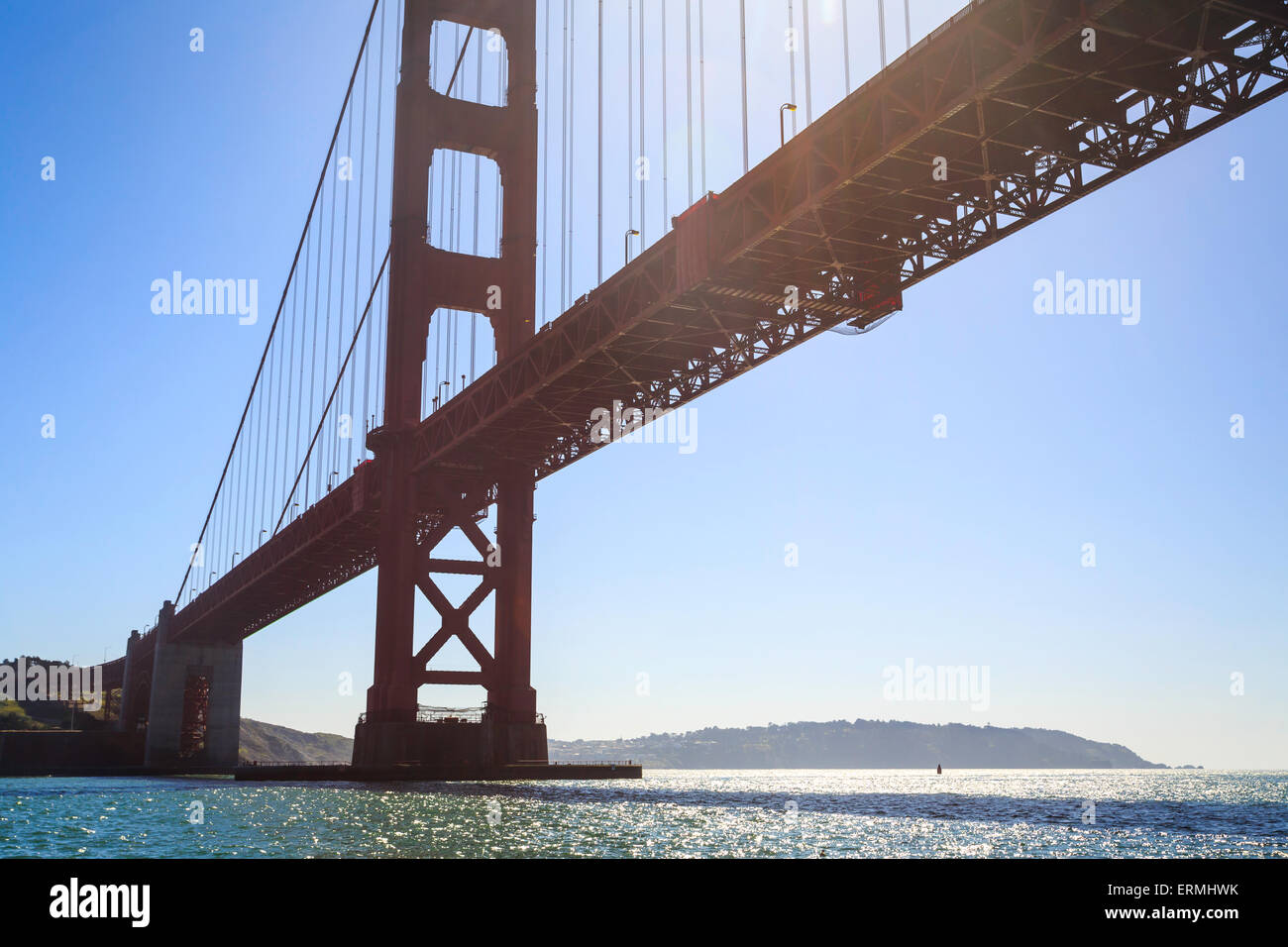 Golden gate bridge from underneath hi-res stock photography and images ...